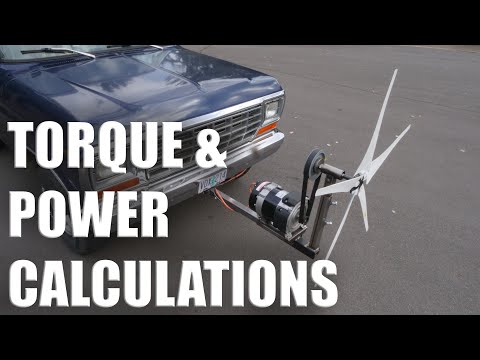 Torque and Power Calculations - For Watts and Horsepower!