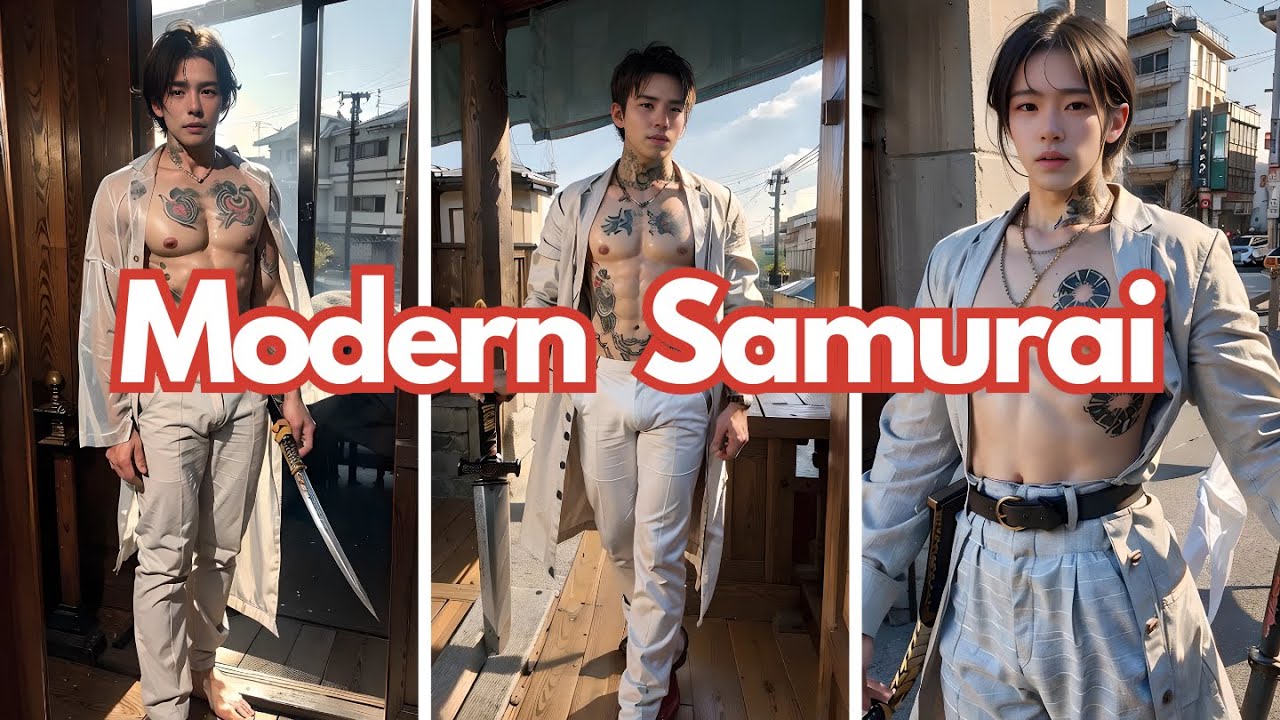 [4K] Modern Samurai Ai Lookbook | AI Art Fashion Design |  | Ai Gay Art | Ai Lookbook