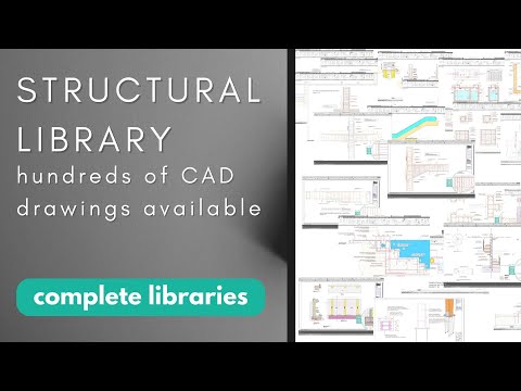 Structural CAD drawings library collection