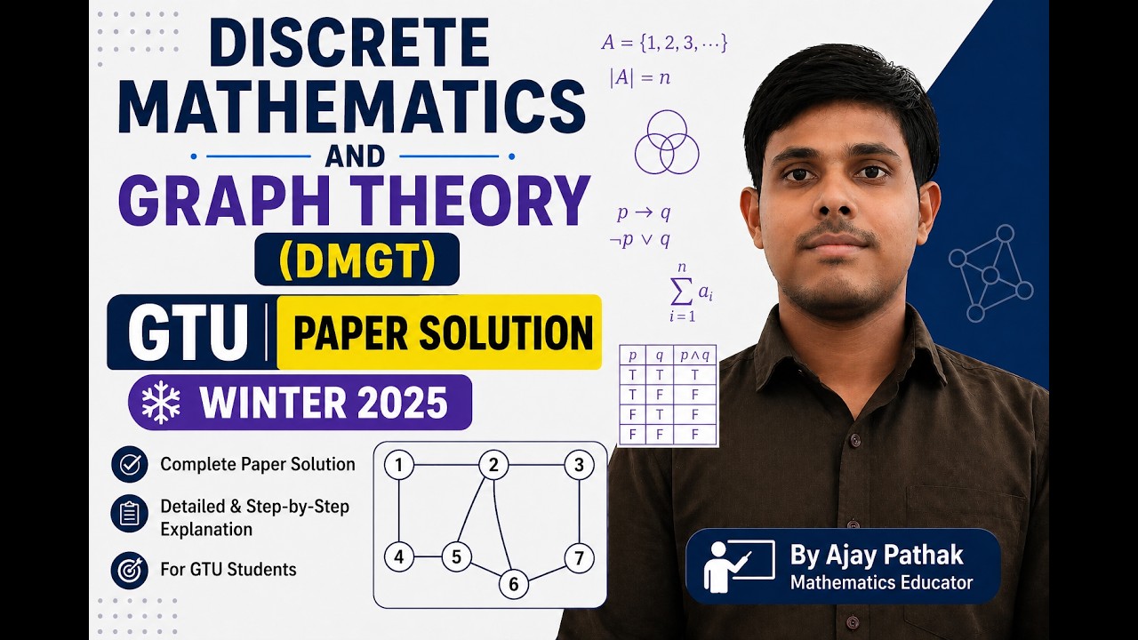 DMGT GTU Paper Solution Winter 2025 | Discrete Mathematics & Graph Theory -2