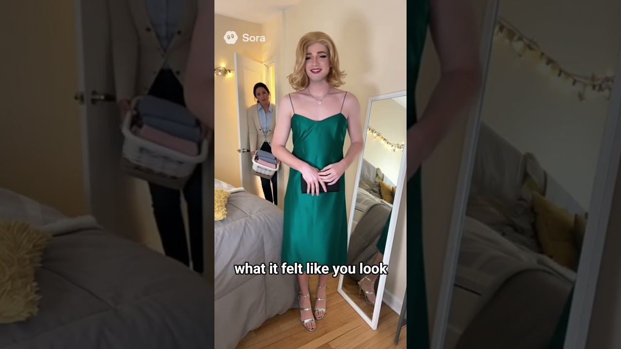 Moms catches her son dressed as woman #mtf #transformation  #crossdress #makeup #tgirl #boytogirl