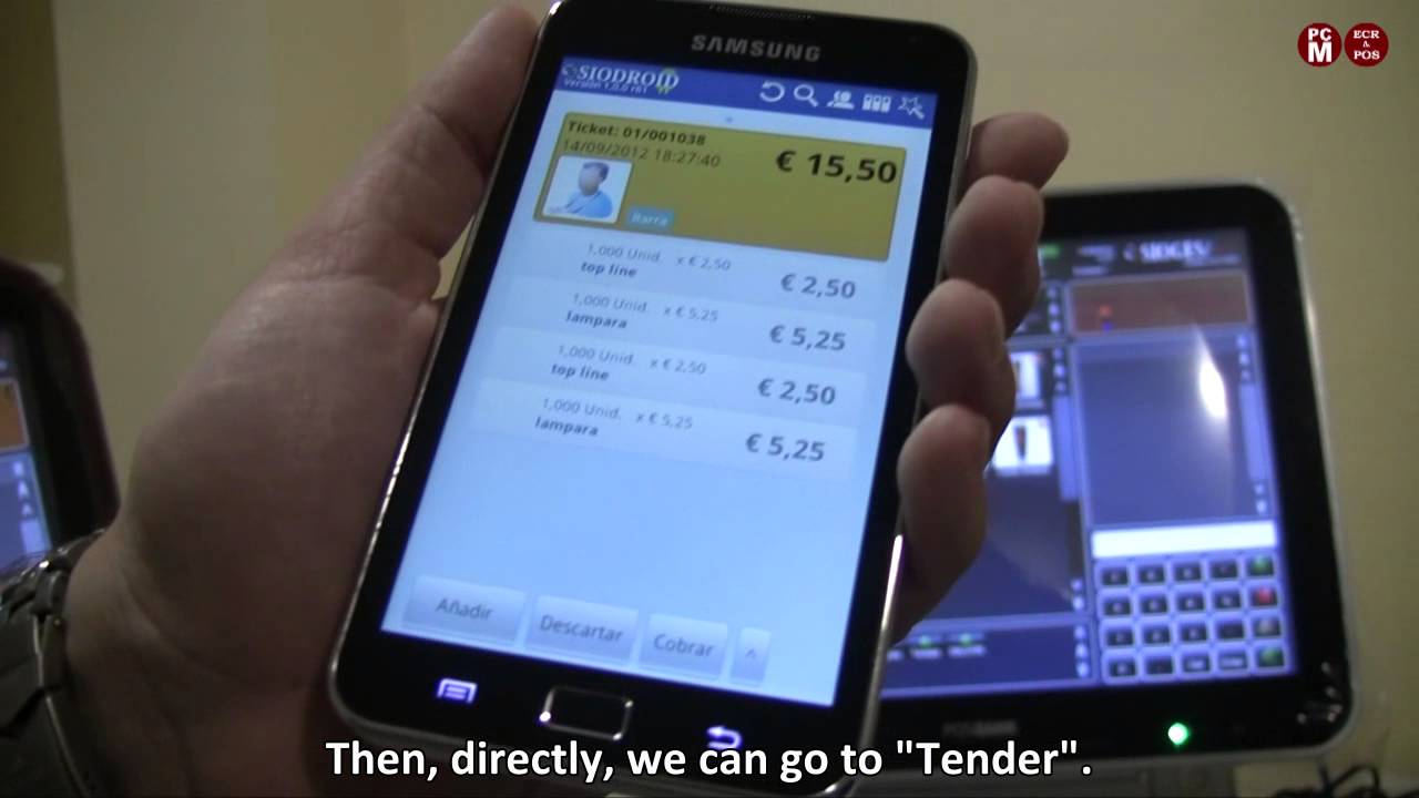 PCMIRA - ECR&POS - SIODROID Aplications with Tablets