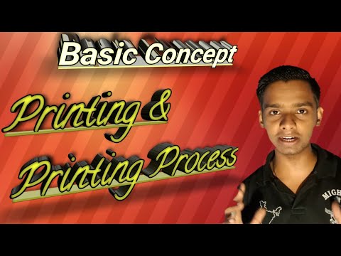 How many types of printing process. Introduction on printing & element of printing|Define printing