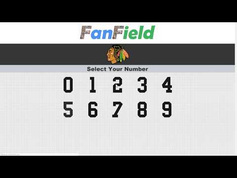 Chicago BlackHawks - Faces On Numbers - Powered by FanField