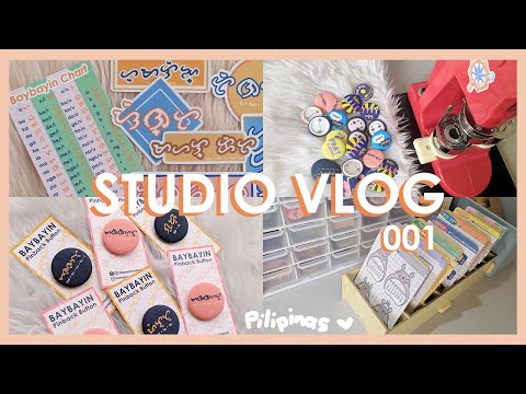Studio Vlog 1 - Shop Introduction | Pinback Buttons and Stickers | Shopee Philippines
