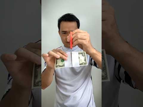 Cutting Money Dollars Magic (Tutorial)✂️💵✂️ #shorts #money #magic