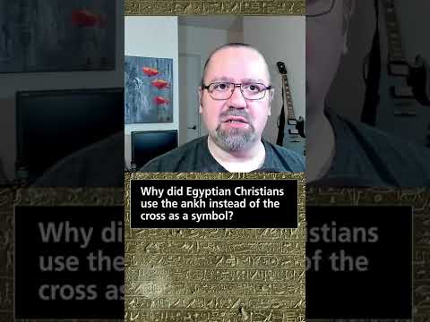 Why did Egyptian Christians use the ankh instead of the cross as a symbol?