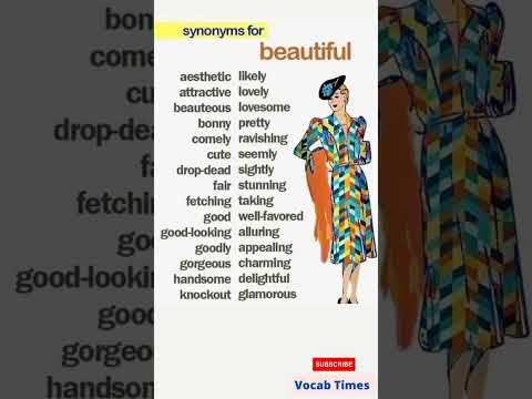 Synonym for beautiful #englishvocab @Exam_times_100