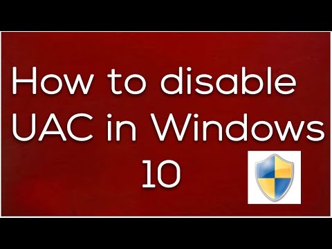 How to disable UAC in Windows 10