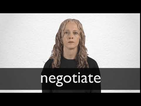 NEGOTIATE definition and meaning | Collins English Dictionary