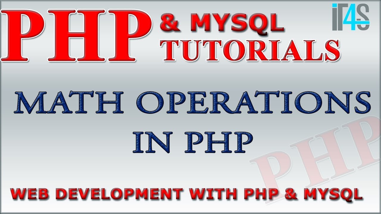 PHP Tutorial | PHP Math Functions with examples