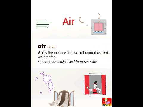 Air | Word of the Day | Definition | First Collins School Dictionary | #kidsdictionary