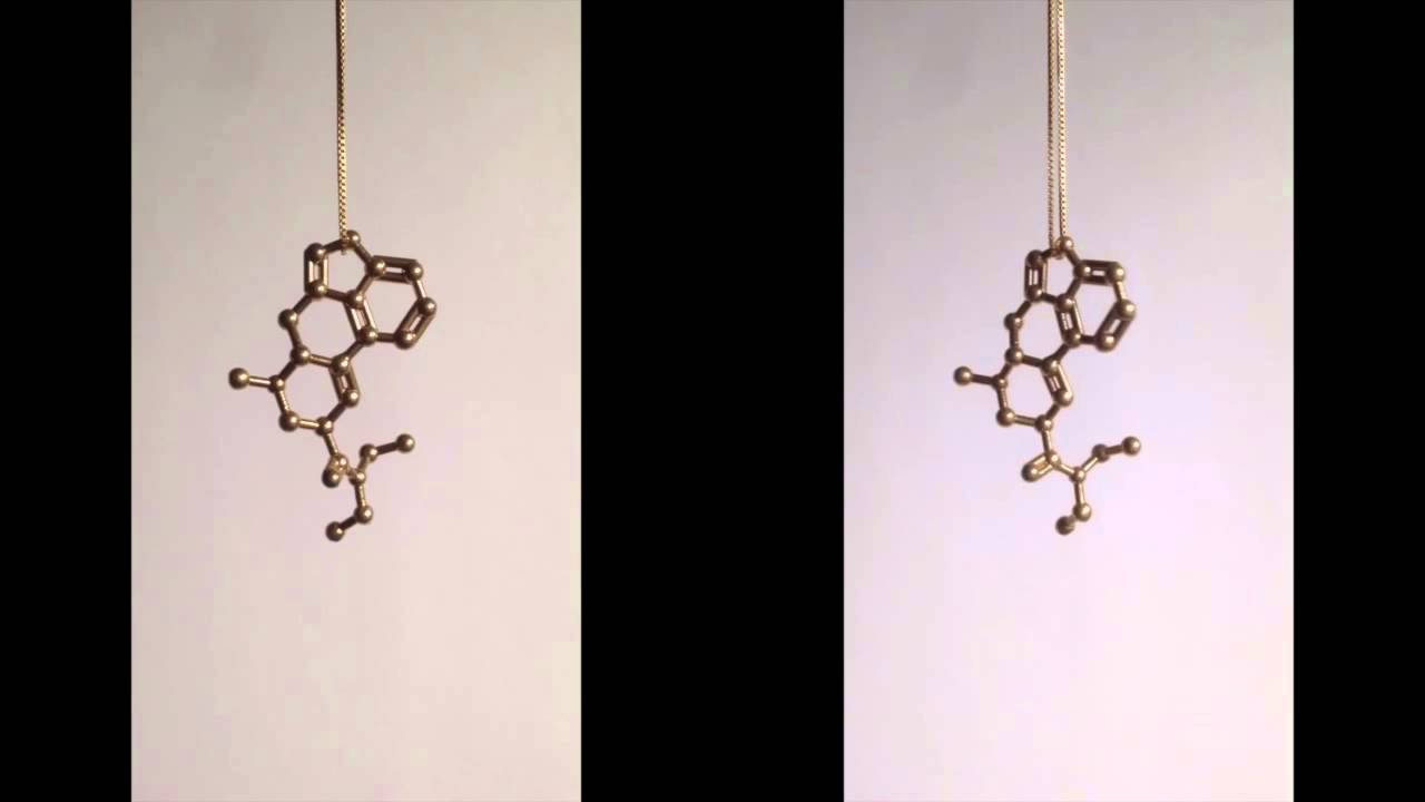LSD molecule pendant