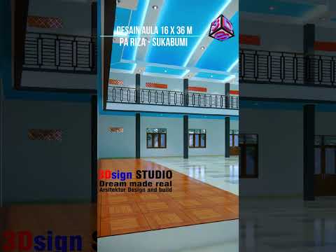 DESAIN AULA SERBAGUNA #rumahminimalis #rumah #desainrumah #arsitek