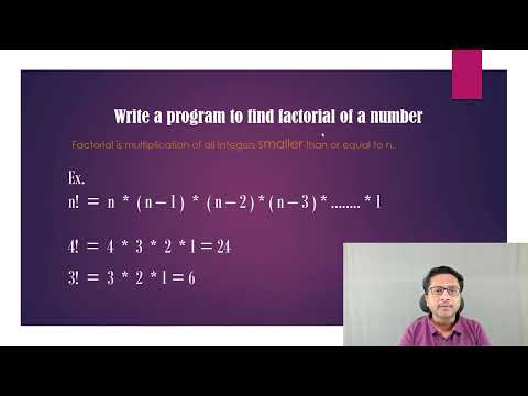 Write a program to find factorial of a number | Java Interview Question