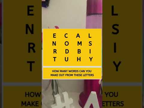 How many words can YOU make out of these letters???