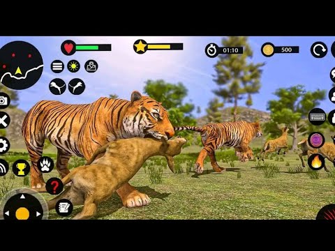 Tiger Simulator 3D||Lion and tiger games Online for free