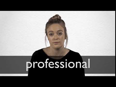 How to pronounce PROFESSIONAL in British English