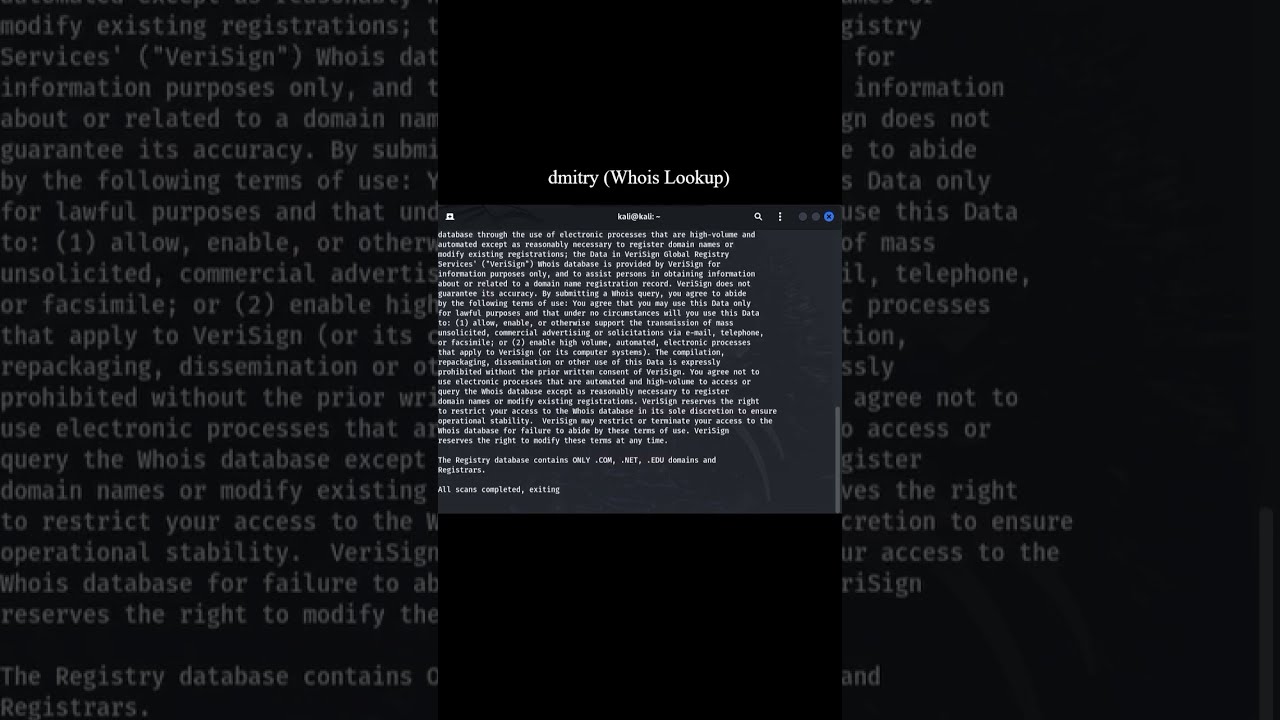 🚨 DOMAIN HACKERS DON’T WANT YOU TO KNOW THIS! (Dmitry WHOIS Lookup SECRETS Exposed)