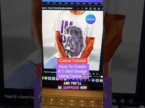 How To Make A T-Shirt Design Using Canva! #canvatutorial