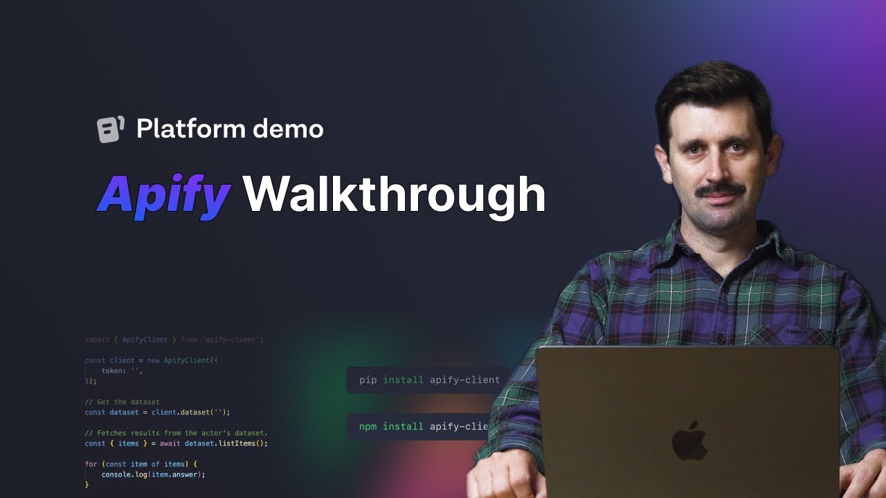Apify Demo: A Walkthrough of Our Platform (Short Version)