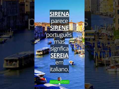 Significado de SIRENA #italiano #italian #italy #italia #frases #aprenderitaliano #viagem #amore