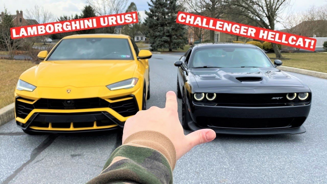 Dodge Challenger Hellcat Drag Races Lamborghini Urus, Clash Is Violent ...