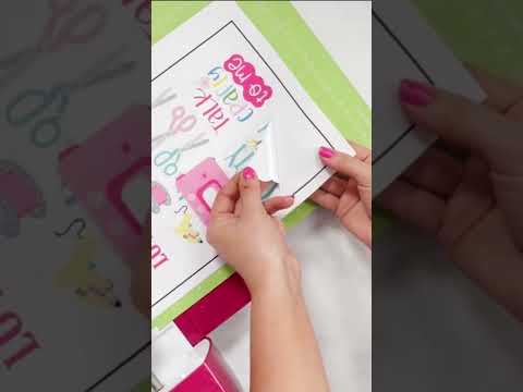 How to Make Print then Cut Stickers