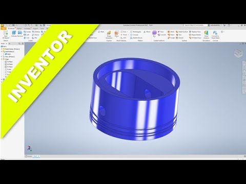 Kolben - Piston (7 cylinder radial engine) - Inventor 2023 Training - Part Design