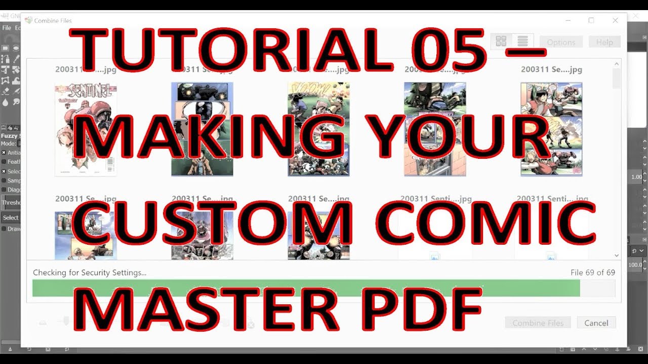Tutorial 05 - Making your custom comic master PDF