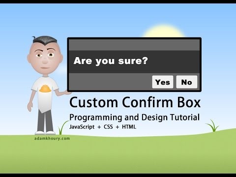 Learn Custom Confirm Box Programming JavaScript CSS Tutorial - Mind Luster