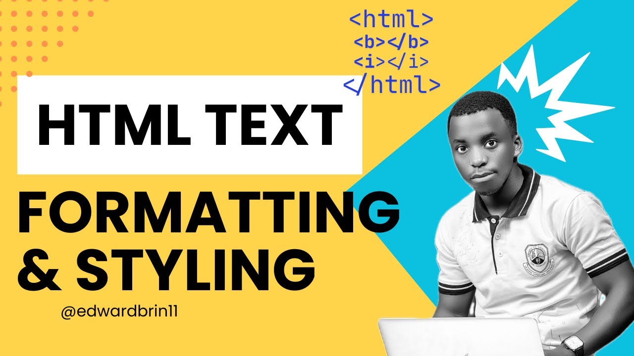 HTML Text Formatting & Styling Basics | Code with Edward | w3schools