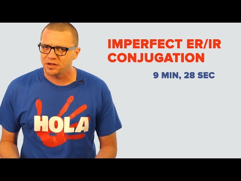 Spanish Past Tense: Regular, Imperfect ER/IR Conjugation