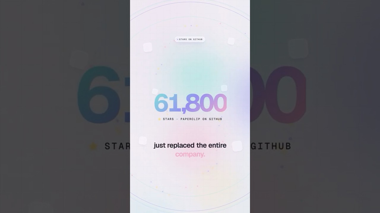 61,000 GitHub Stars Later... Paperclip Actually Works #opensource #tech
