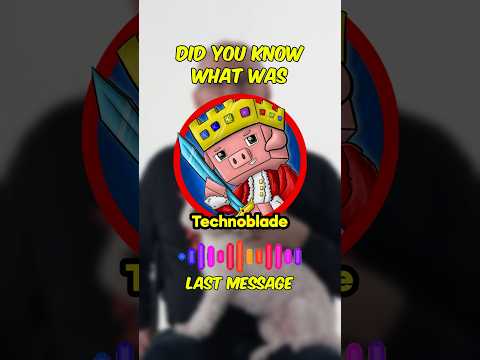 Technoblade's Last Message ????????#technoblade #technobladeneverdies #minecraft #minecraftmovie #steve