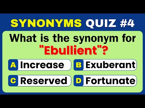 Synonyms Quiz: with explanations #challenge 4 | English Grammar Quiz