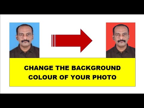 How to change background colour of your passport size photo