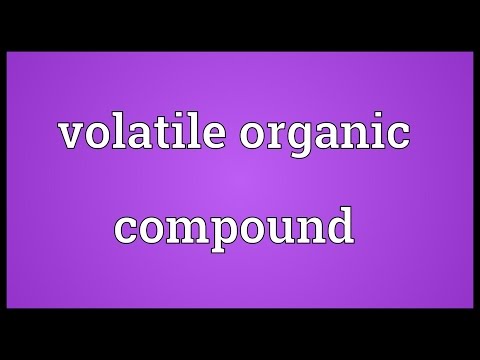 Volatile organic compound Meaning