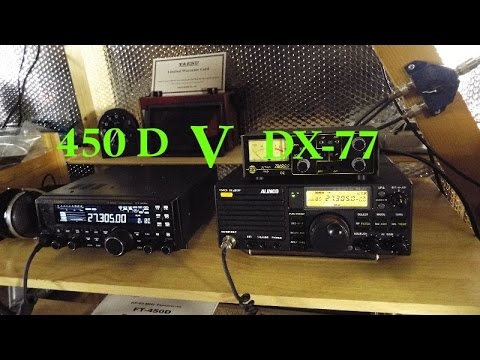 Yaesu FT-450D (first on air test) V Alinco DX-77e