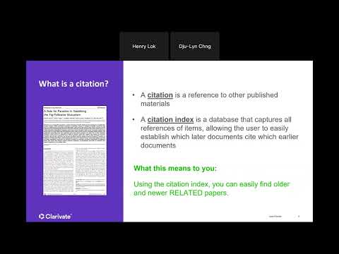 UMP Library : Researcher Training Series Web of Science