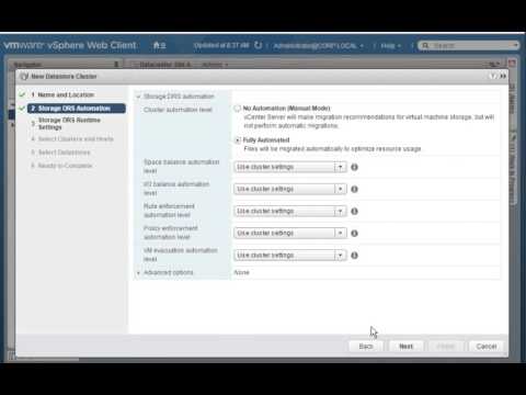 Configuring Storage DRS