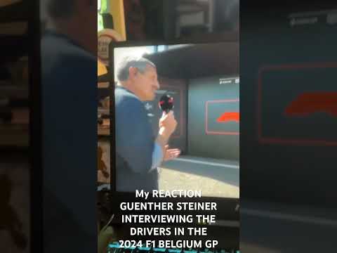 My REACTION GUENTHER STEINER INTERVIEWING THE DRIVERS IN THE 2024 F1 BELGIUM GP #f1