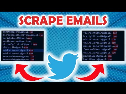 How to scrape emails from Twitter using python