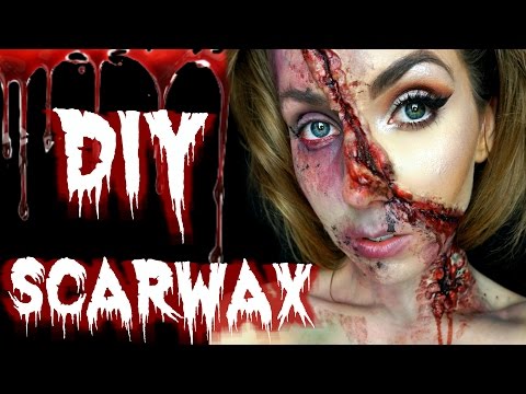 DIY ♡ 2 Ingredient SFX SCAR WAX ♡ HOW TO make your own SFX scar wax for Halloween Makeup ♡