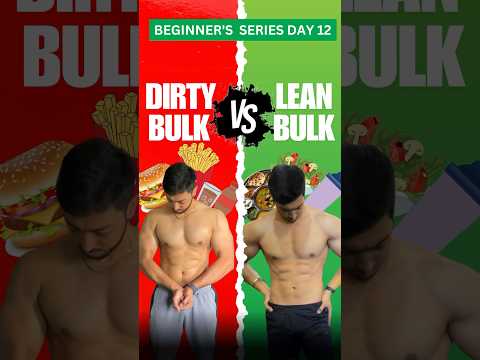 Is Dirty Bulk Better Than Lean Bulk?💪#shorts #youtubeshorts #gym #workout #ytshorts #supplements