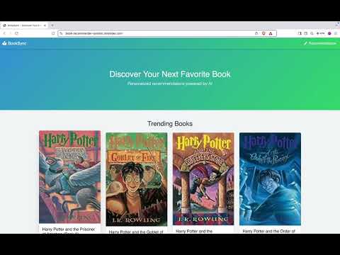 BookSync: An AI based Book Recommedation System