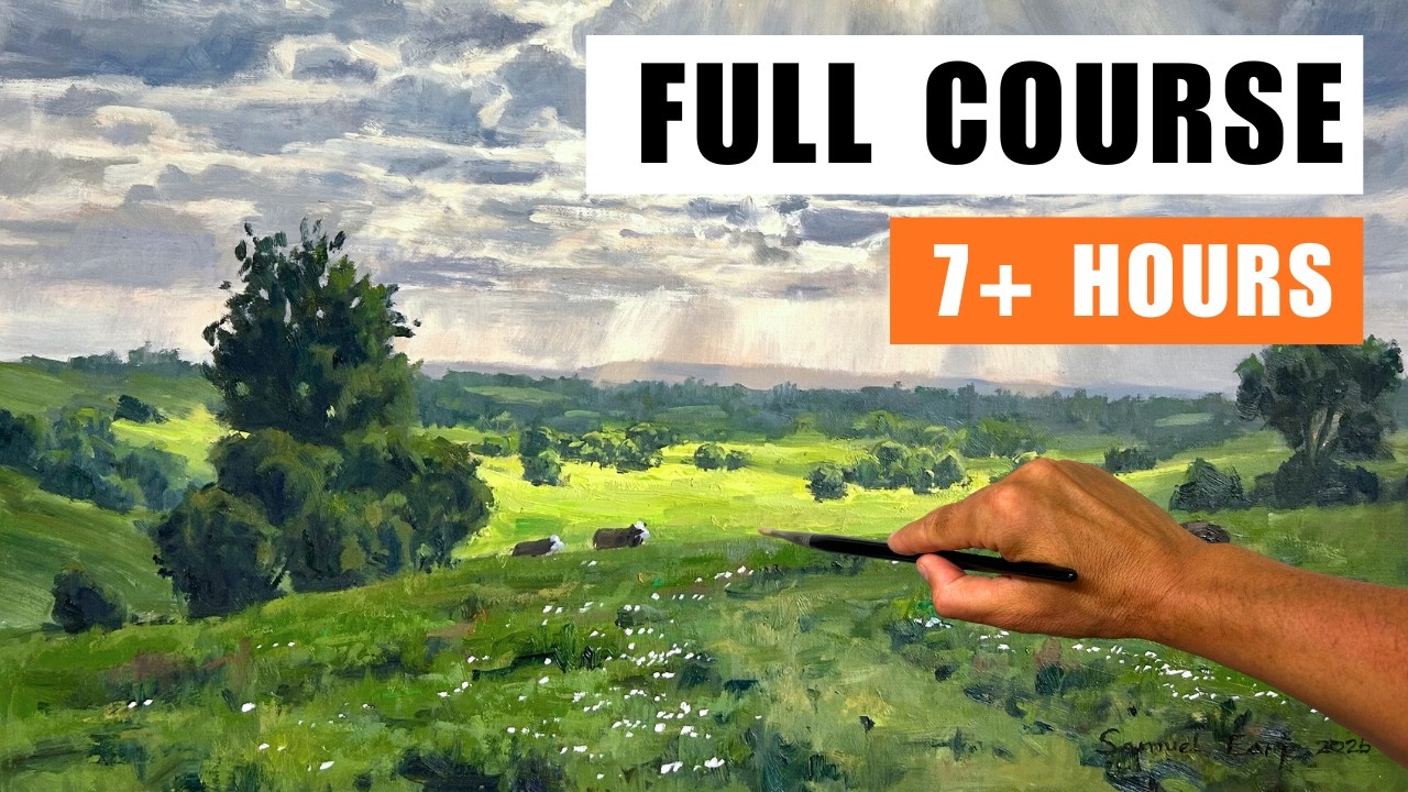 Complete Landscape Painting Course For Beginners (7+ Hours)