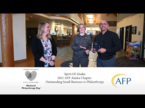2021 Outstanding Small Business in Philanthropy - Awarded by AFP Alaska Chapter
