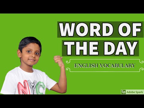 WORD OF THE DAY SERIES DAY 2 | IMPROVE ENGLISH VOCABULARY |