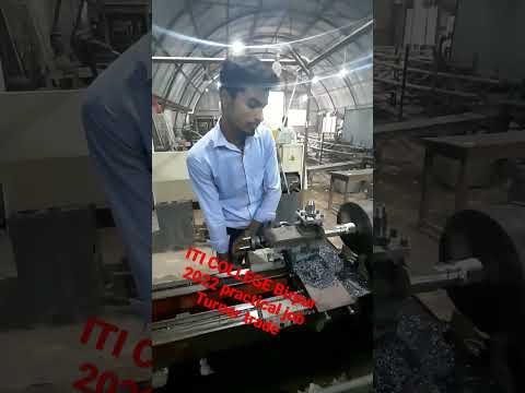 iti college Birpur Lathe machine pr 2022 Turner trade practical job (Subscribe and like)